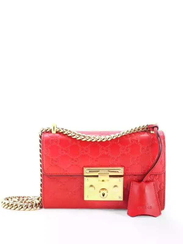 Gucci Padlock Shoulder Bag Guccissima Leather Small Crossbody Bag