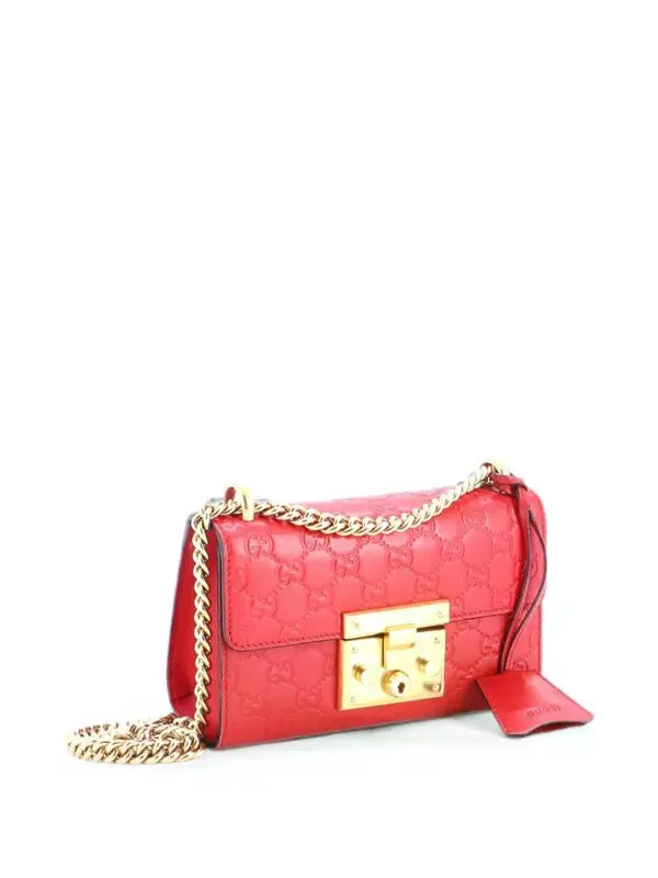Gucci Padlock Shoulder Bag Guccissima Leather Small Crossbody Bag