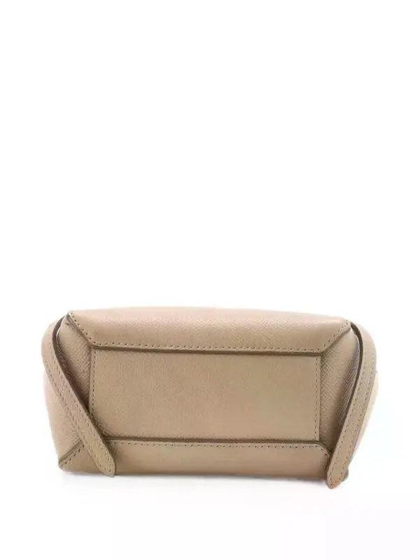 Celine Belt Bag Pico Shoulder Bag Textured Leather - Neutrals