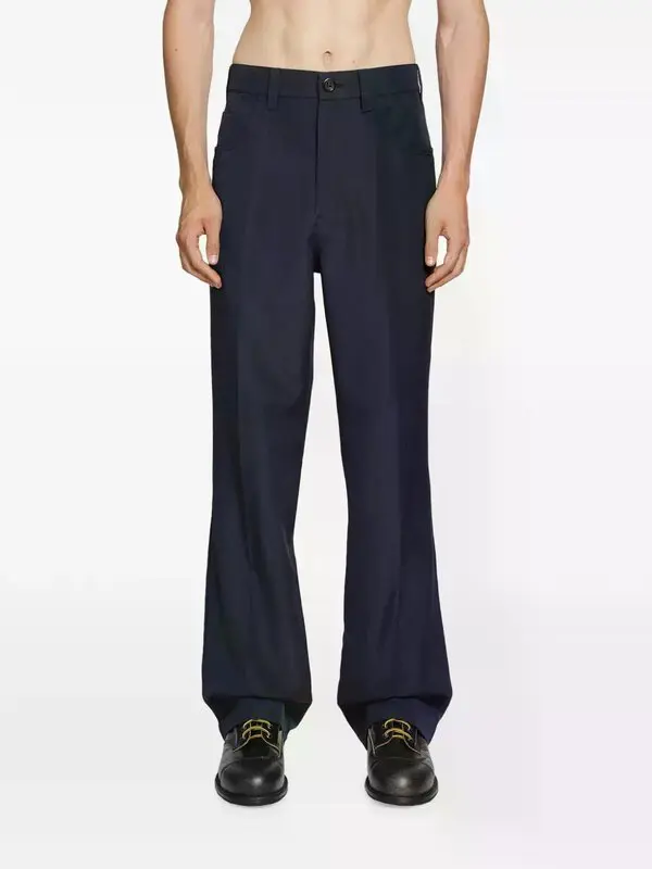 Marni Five-pocket Flared Trousers - Blue