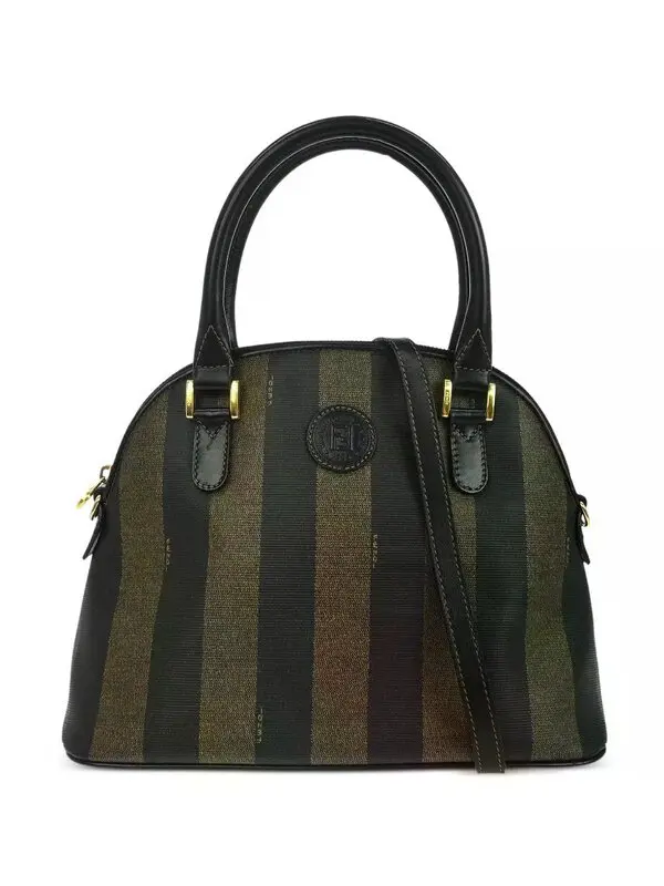 Fendi 1990s Pequin Striped Handbag