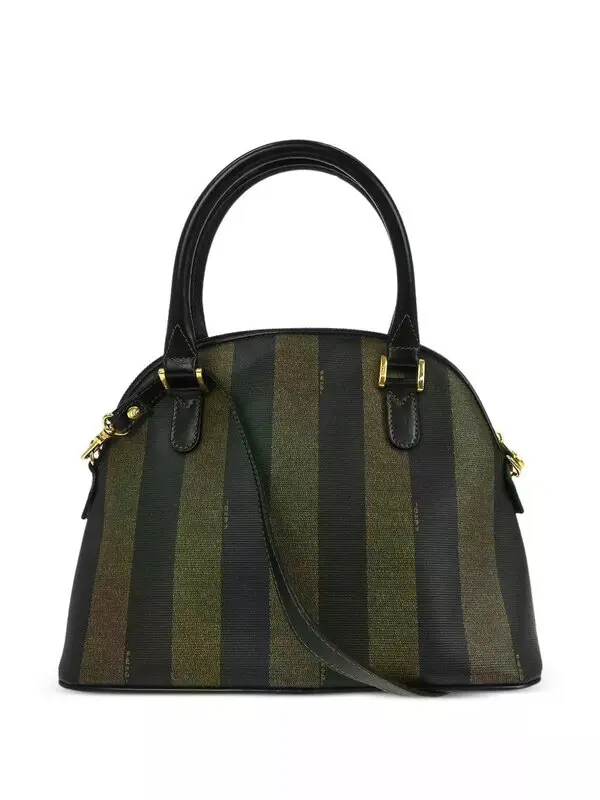 Fendi 1990s Pequin Striped Handbag