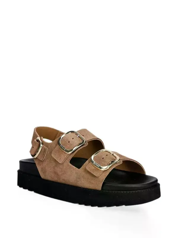 DR. SCHOLL'S SHOES Blake Buckle-fastening Flatform Sandals - Neutrals