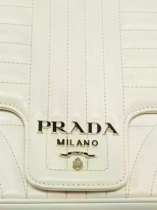 Prada Diagramme Quilted Shoulder Bag