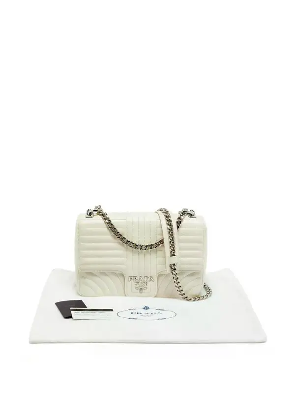 Prada Diagramme Quilted Shoulder Bag