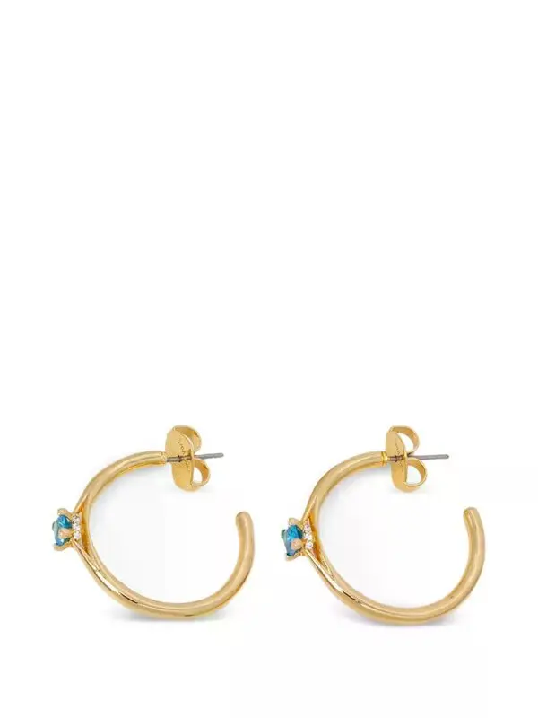 Kate Spade New York Crystal-embellished Hoop Earrings - Gold