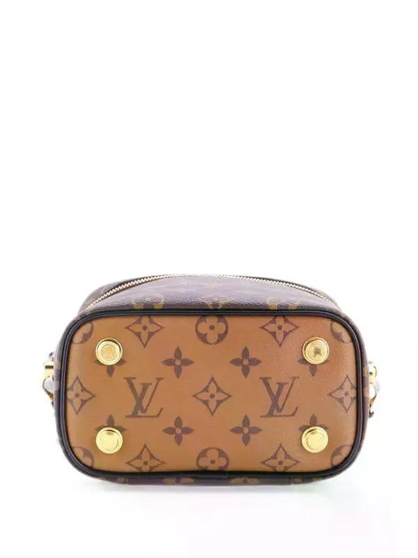 LOUIS VUITTON Vanity Handbag Reverse Monogram Canvas Pm Satchel - Brown