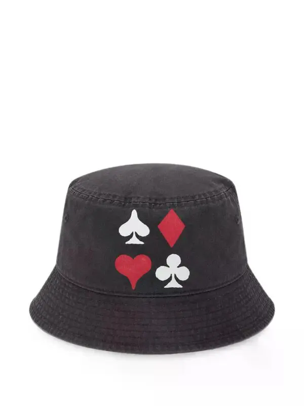 MELT Graphic-print Bucket Hat - Black