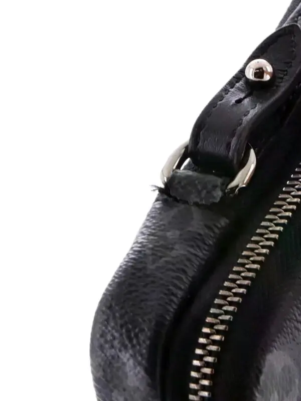 LOUIS VUITTON Double Phone Pouch Reverse Monogram Eclipse Canvas Clutch Bag