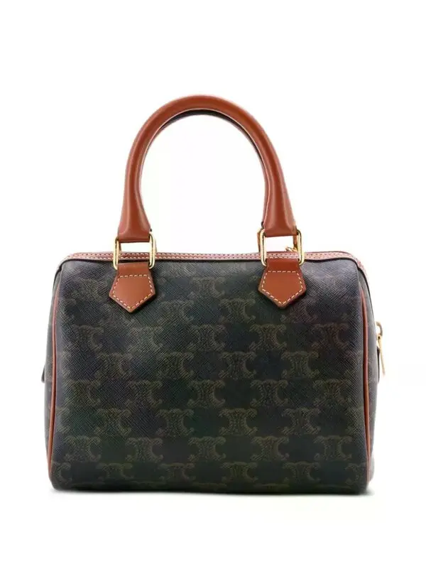 Celine Triomphe Coated Canvas Small Satchel Bag