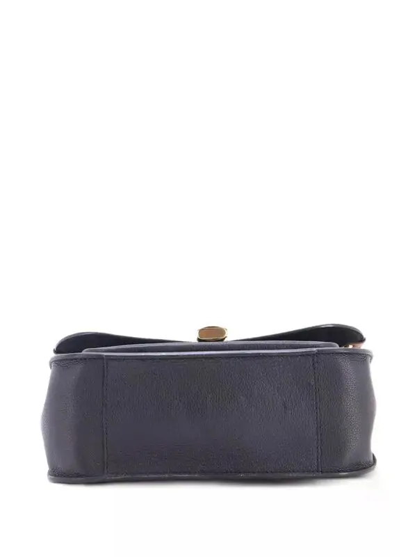 LOUIS VUITTON Monogram Canvas Leather Satchel - Black