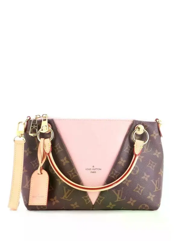 LOUIS VUITTON V Monogram Canvas And Leather Bb Tote Bag - Brown