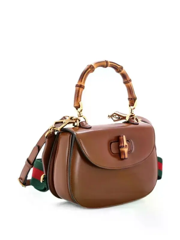 Gucci Bamboo 1947 Top Handle Bag - Brown