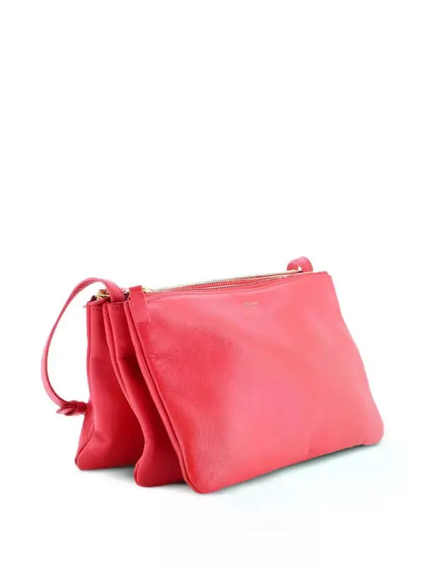 Celine Trio Leather Small Crossbody Bag - Red