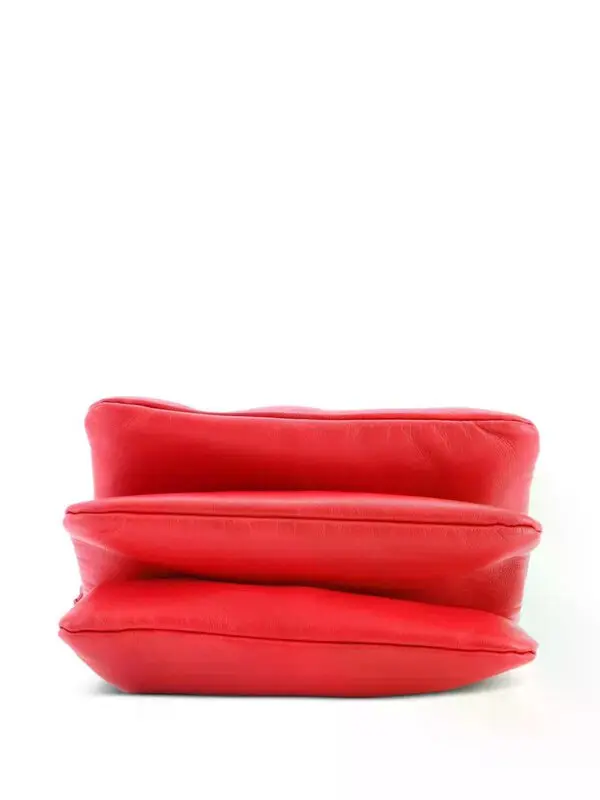 Celine Trio Leather Small Crossbody Bag - Red