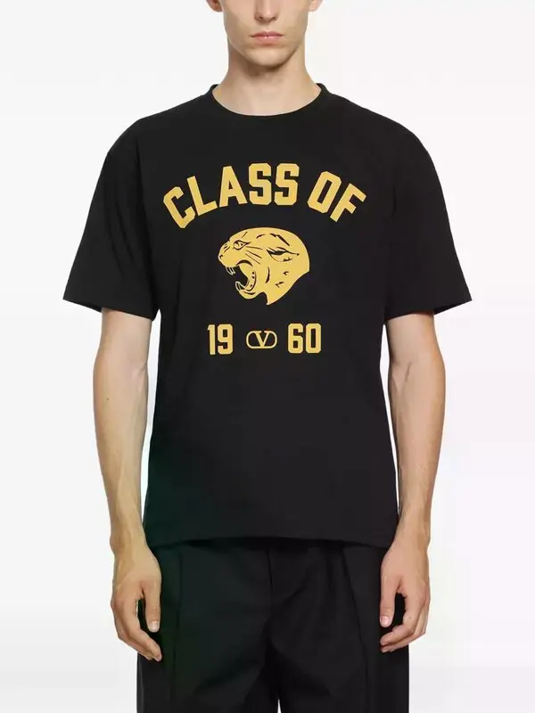 Valentino Garavani Panther-print T-shirt - Black
