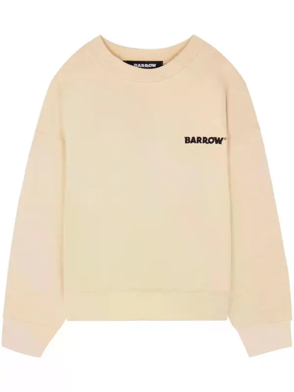 BARROW Logo-embroidered Sweatshirt - Neutrals