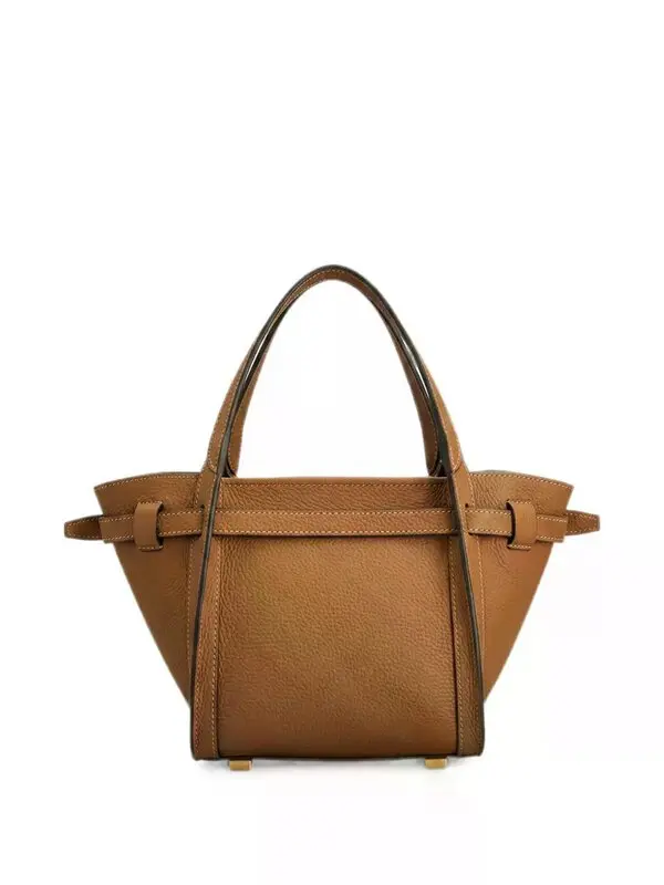 TOD'S T Timeless Buckled Leather Shoulder Bag - Neutrals