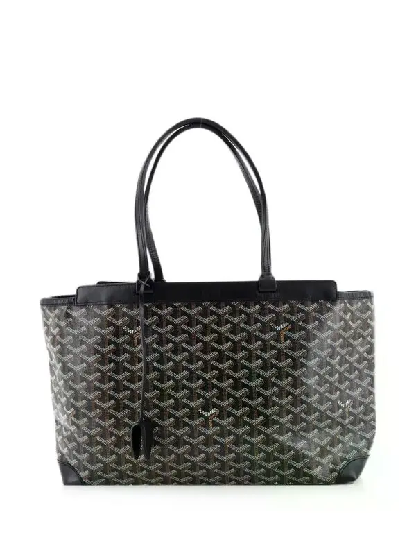 Goyard Bellechasse Bag Coated Canvas Pm Tote Bag - Black