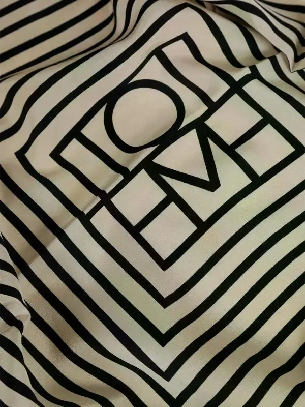 TOTEME Monogram-print Silk Scarf