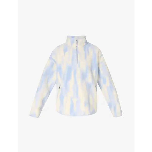 Sweaty Betty Plush Half-zip Fleece Jacket - Blue Waterfall