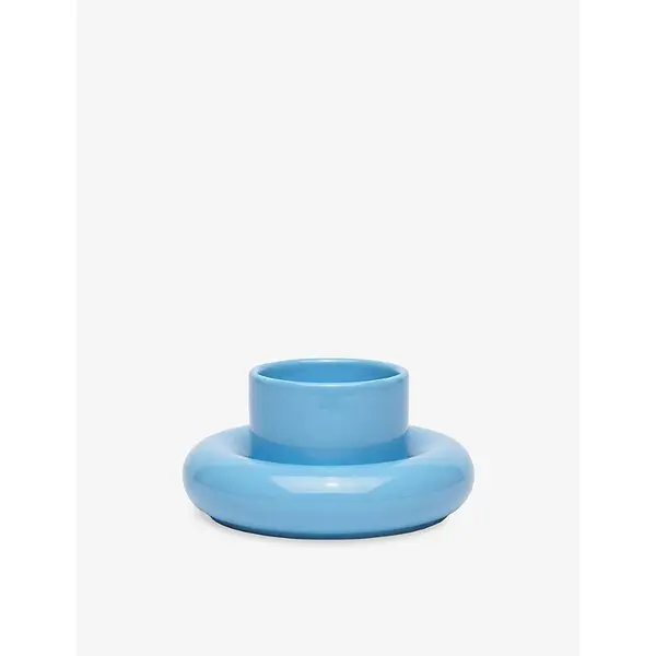 GUSTAF WESTMAN Chunky Earthenware Cup And Saucer - Light Blue
