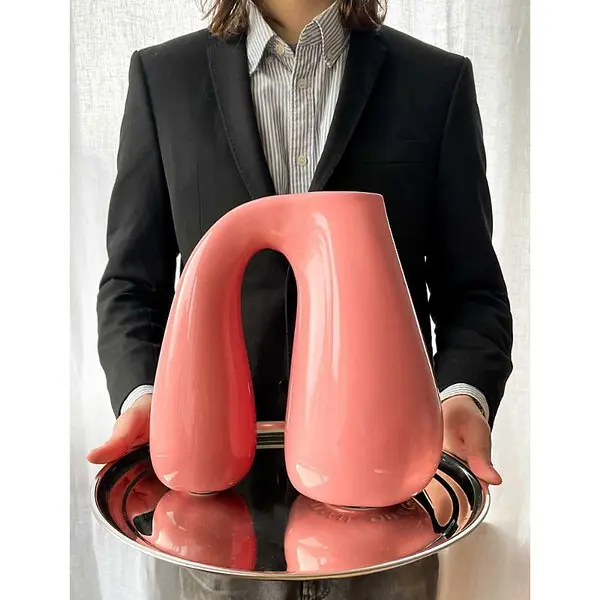 GUSTAF WESTMAN Chunky Earthenware Jug - Pink