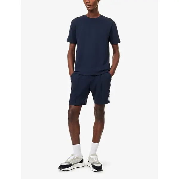 ARNE Cotton-blend Track Shorts With Contrast Piping