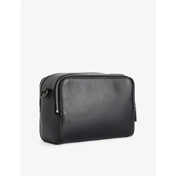 Burberry Leather Cross-body Bag With Equestrian Knight Design
