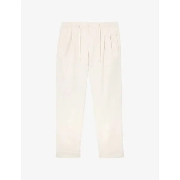 REISS Found Relaxed-fit Stretch-woven Trousers - Ecru