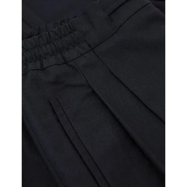 REISS Arden Relaxed-fit Stretch-woven Trousers - Navy