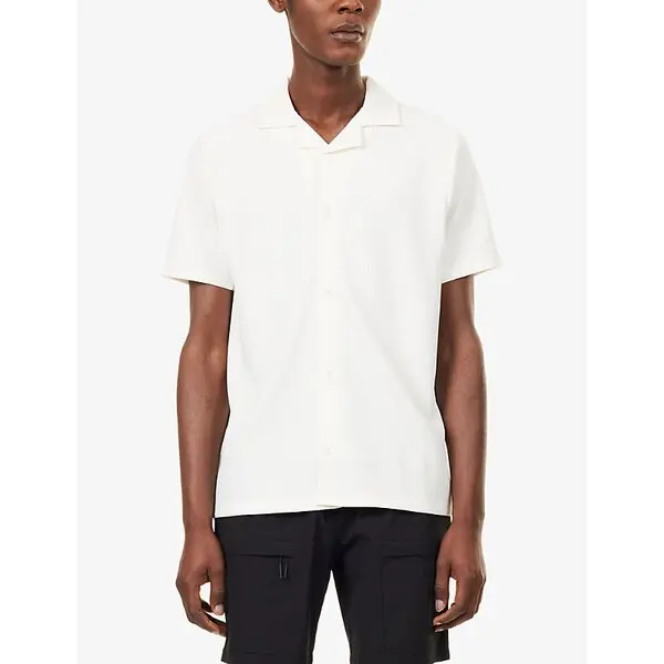 ARNE Camp-collar Ribbed Woven Shirt