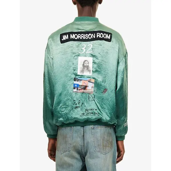 PALY HOLLYWOOD Jims Souvenir Satin Jacket