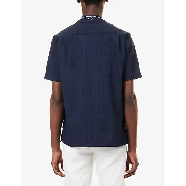 Orlebar Brown Maitan Embroidered Cotton Shirt