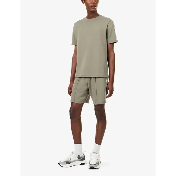 ARNE Contrast Piping Stretch Cotton-blend Shorts