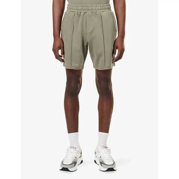 ARNE Contrast Piping Stretch Cotton-blend Shorts