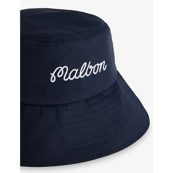 MALBON Woven Bucket Hat With Embroidery
