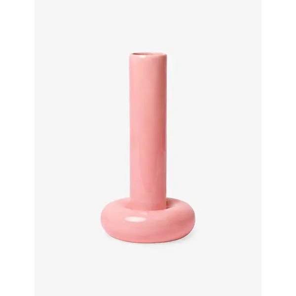 GUSTAF WESTMAN Chunky Earthenware Candle Holder - Pink