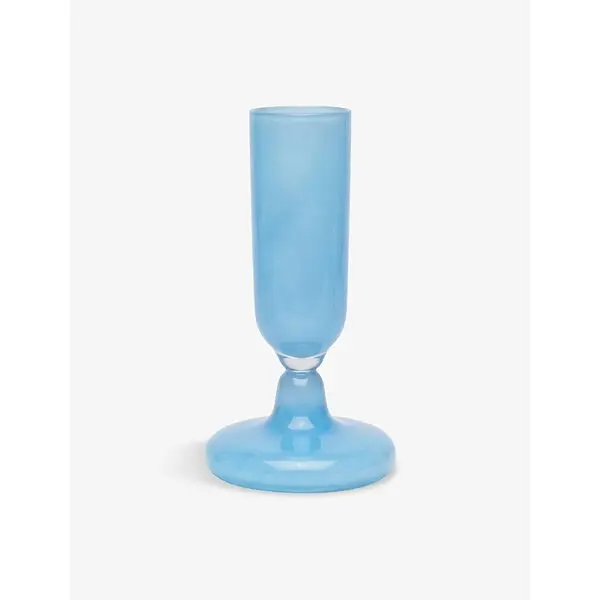 GUSTAF WESTMAN Chunky Champagne Glass - Light Blue
