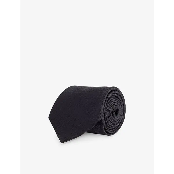 TOM FORD Micro Design Silk Tie - Black