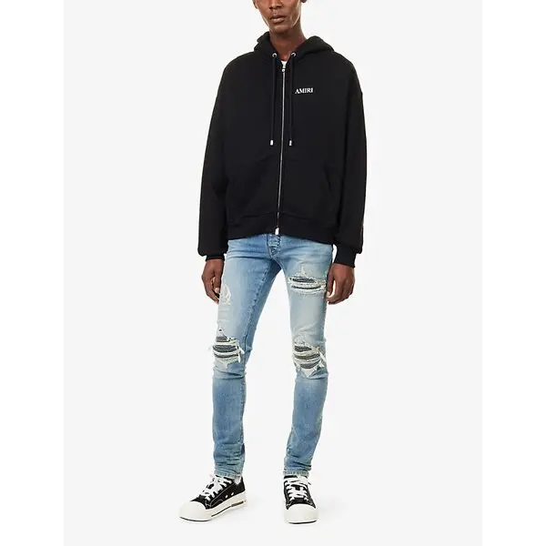 Amiri Relaxed-fit Logo-print Cotton Hoodie