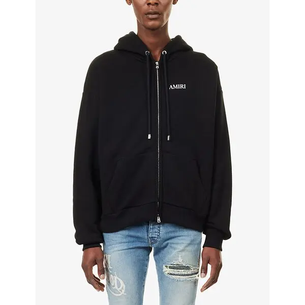 Amiri Relaxed-fit Logo-print Cotton Hoodie