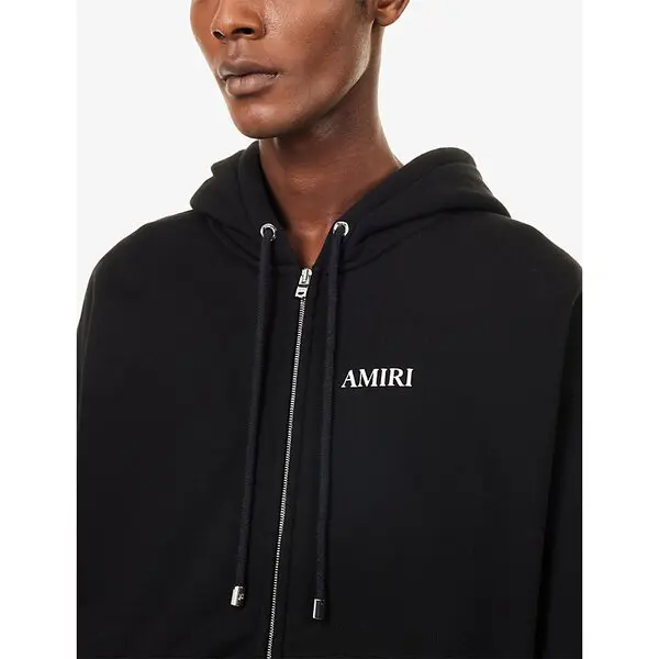 Amiri Relaxed-fit Logo-print Cotton Hoodie