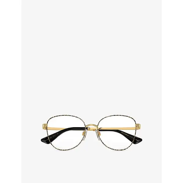 Dolce & Gabbana Dg1355 Round-frame Metal Optical Glasses