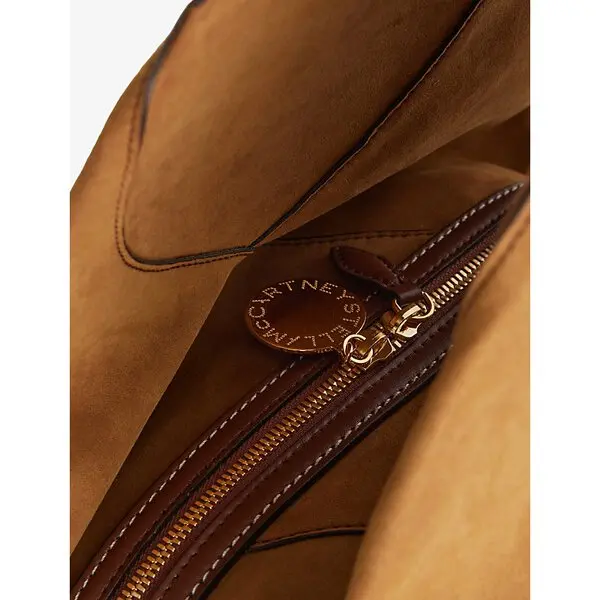 Stella McCartney Appaloosa Soft Woven Bucket Bag - Brandy
