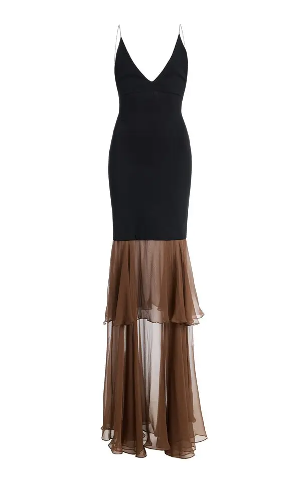 Burc Akyol Gitane Crepe Jersey Maxi Dress - Multi