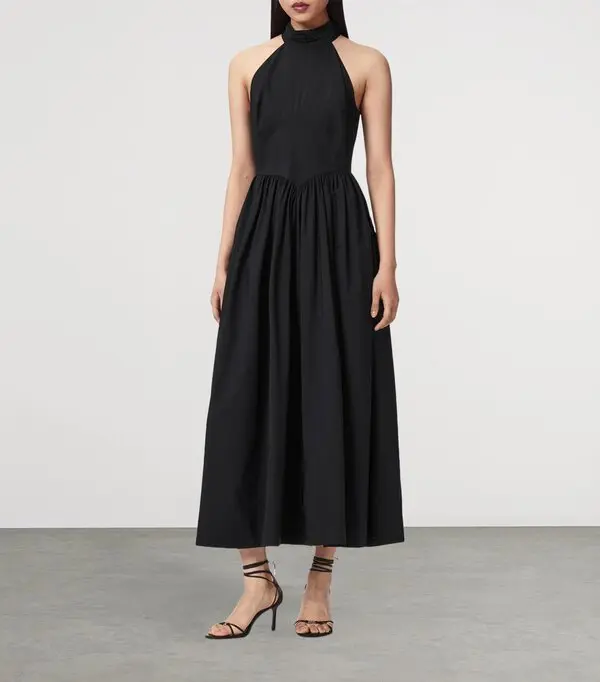 ALLSAINTS Halterneck Arora Maxi Dress