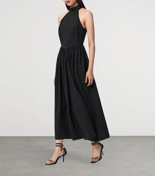 ALLSAINTS Halterneck Arora Maxi Dress