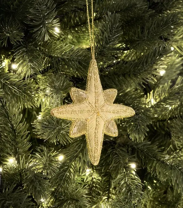 Harrods Beaded Star Tree Decoration