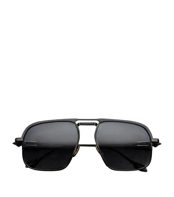 JACQUES MARIE MAGE Labarge Aviator Sunglasses - Black